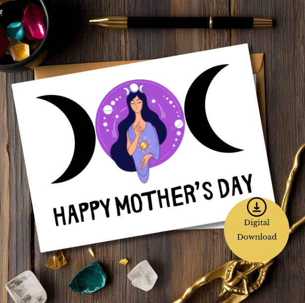 Triple Moon Mother’s Day Printable Card – Spiritual Shop