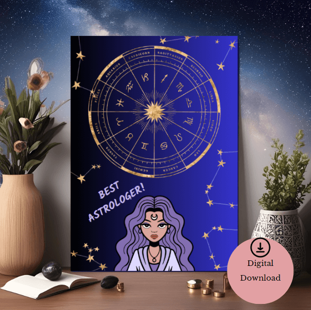 Best Astrologer Poster – A4 Printable PDF – Spiritual Shop